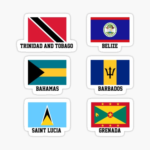 "Country Flags Sticker Pack 19 - " Sticker for Sale by FladsynnDesigns ...
