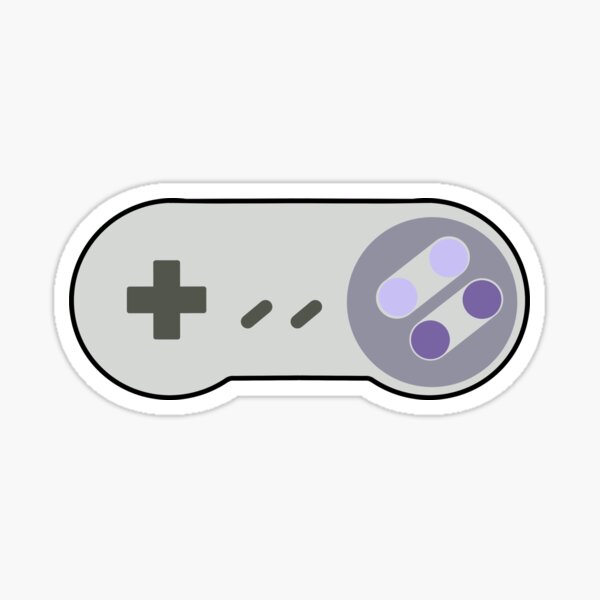 "Purple Retro Game Controller " Sticker for Sale by artninjaguy | Redbubble