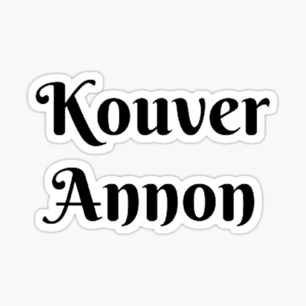 "Kouver Annon" Sticker for Sale by Artistive | Redbubble