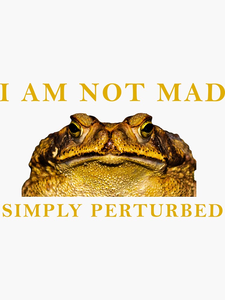 Pegatina «Divertido meme rana enojada» de RunThermal | Redbubble