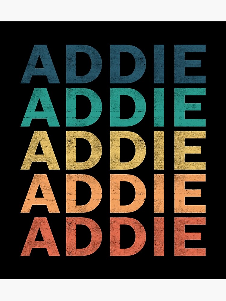 Póster «Camiseta con nombre de Addie - Camiseta con artículo de regalo ...