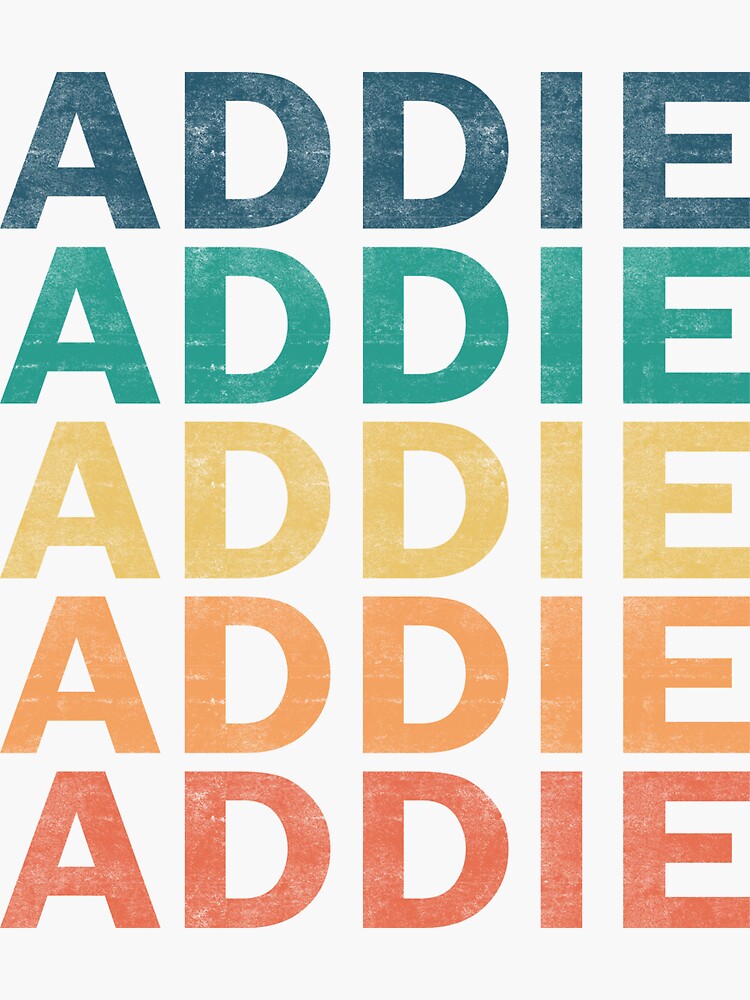 Pegatina «Camiseta con nombre de Addie - Camiseta con artículo de ...