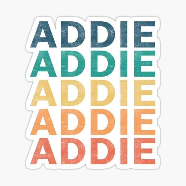 Pegatina «Camiseta con nombre de Addie - Camiseta con artículo de ...