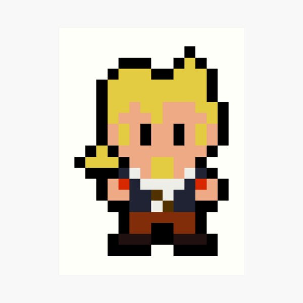 "Pixel Guybrush Threepwood" Art Print by ImpishMATT | Redbubble