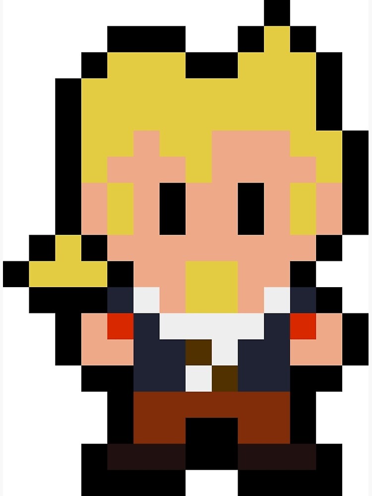 "Pixel Guybrush Threepwood" Art Print by ImpishMATT | Redbubble