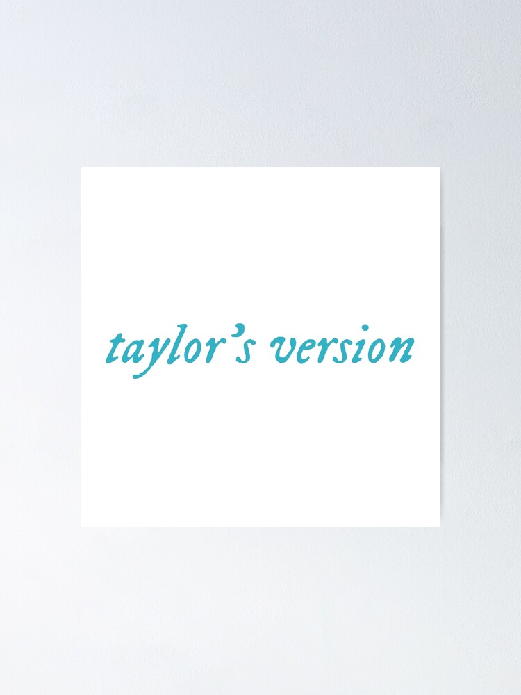 "Taylor's Version debut blue" Poster by whiitneymariie | Redbubble