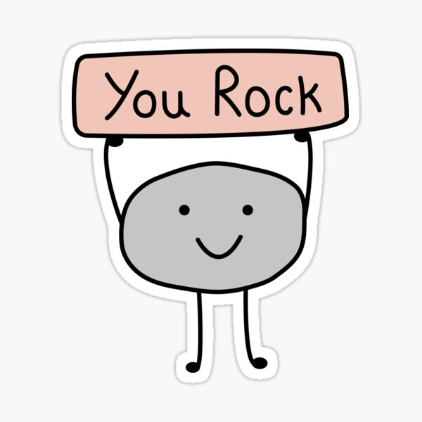 "You Rock" Sticker for Sale by Shivak-Ghale | Redbubble