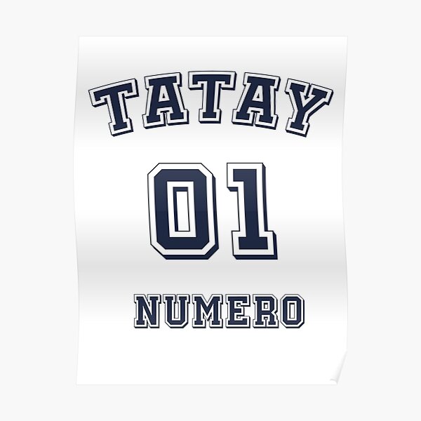 Póster «Tatay número uno (azul marino)» de bigasera | Redbubble