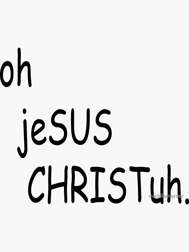 "Frank Gallagher Jesus Christ" Sticker for Sale by maddiemercer | Redbubble