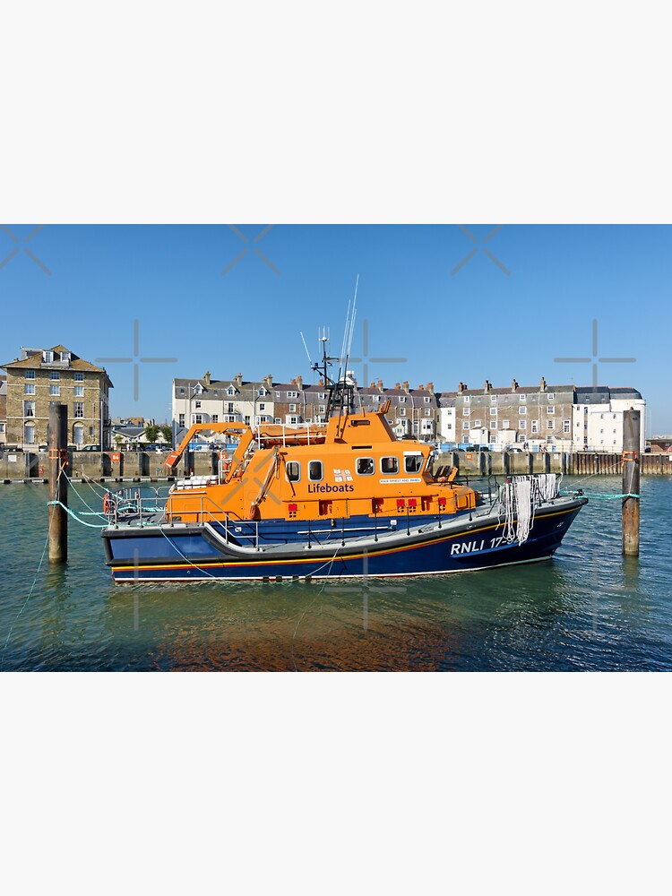 "Weymouth's Severn class RNLI Lifeboat 'Ernest and Mabel'" Sticker for ...