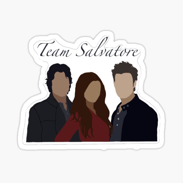 "Tvd team salvatore" Sticker for Sale by MysticalRed | Redbubble