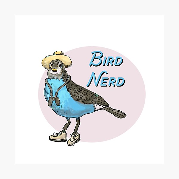 Lámina fotográfica «Pegatina Bird Nerd para amantes de las aves» de ...