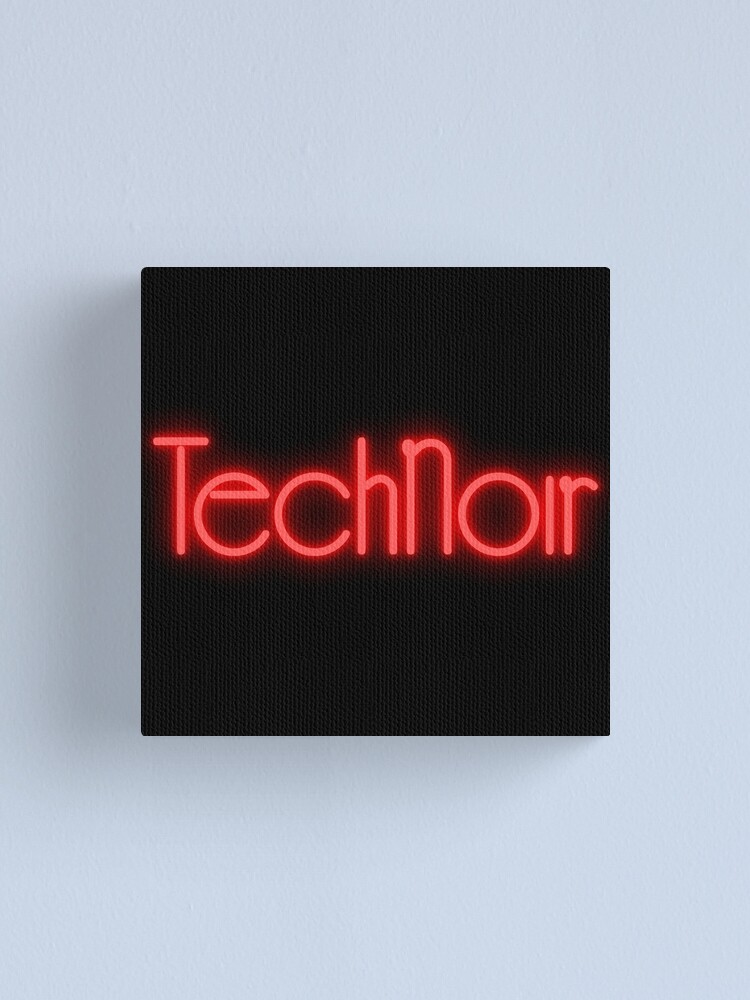 "Technoir nightclub 80s logo from the movie Terminator" Canvas Print ...