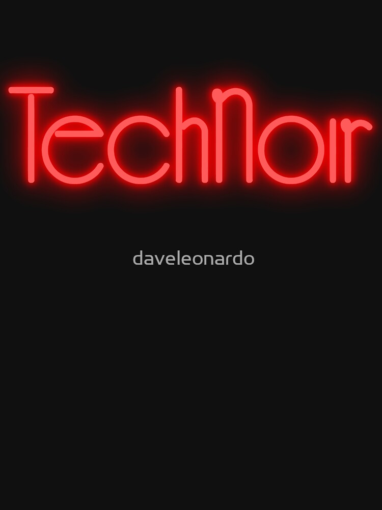 "Technoir nightclub 80s logo from the movie Terminator" T-shirt for Sale by daveleonardo ...