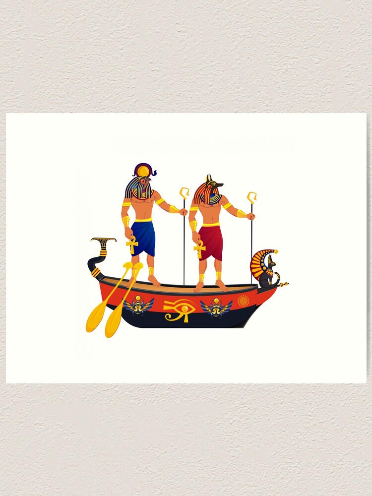 "egyptian gods, seth,ra" Art Print by ZAKARTOON | Redbubble
