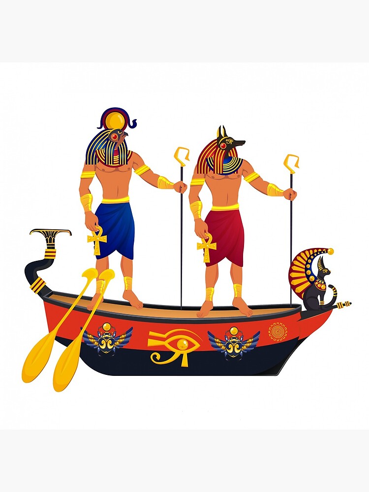 "egyptian gods, seth,ra" Art Print by ZAKARTOON | Redbubble