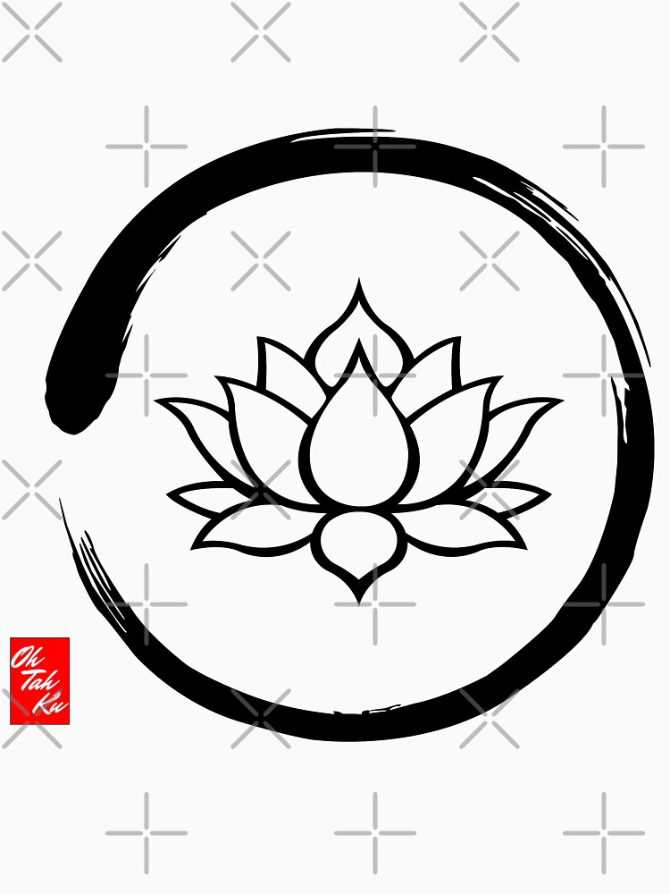 "Enso Lotus - OhTahKu" Classic T-Shirt for Sale by OhTahKu | Redbubble