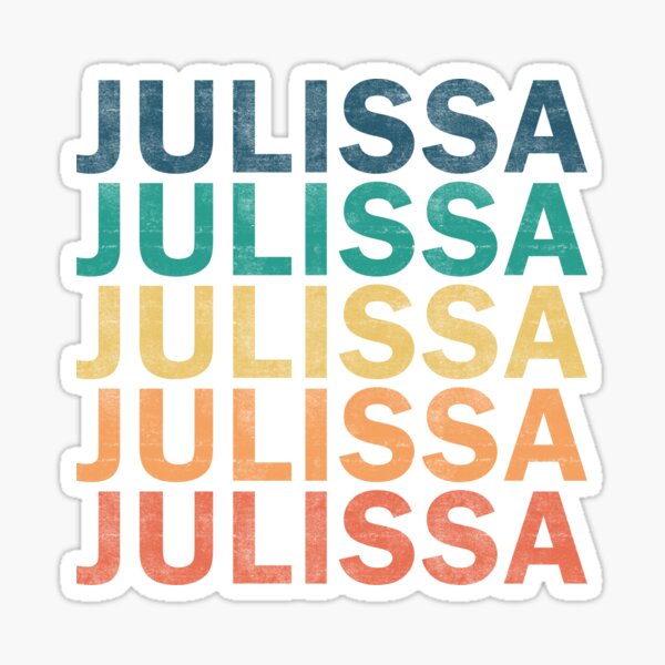 Pegatina «Camiseta con nombre de Julissa - Camiseta de artículo de ...