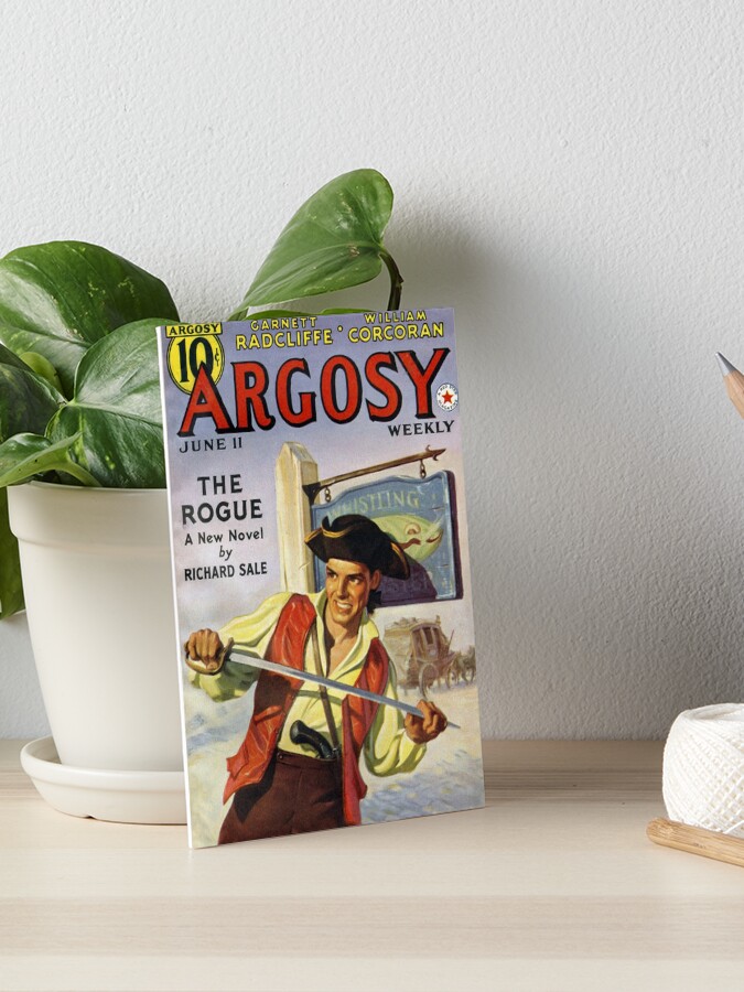 "Vintage Pulp Magazine Cover - Pirate" Art Board Print for Sale by Paul ...