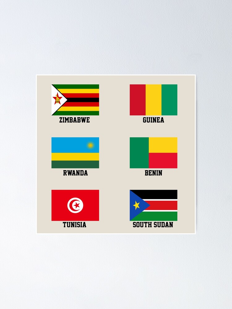 "Country Flags Sticker Pack 27 - " Poster for Sale by FladsynnDesigns ...