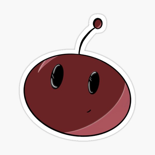 "Apple Creature - Red" Sticker for Sale by IFKYK | Redbubble