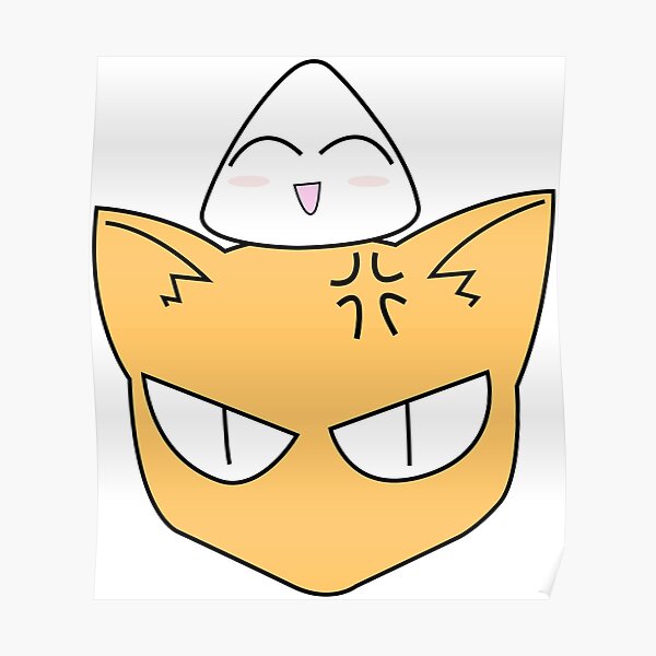 "Fruits Basket | Tohru & Kyo | Cat and Rice Ball" Poster for Sale by ...