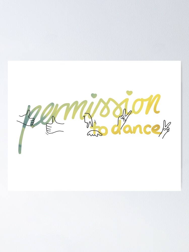 Póster «Permiso para bailar (con letras)» de Aglaea | Redbubble