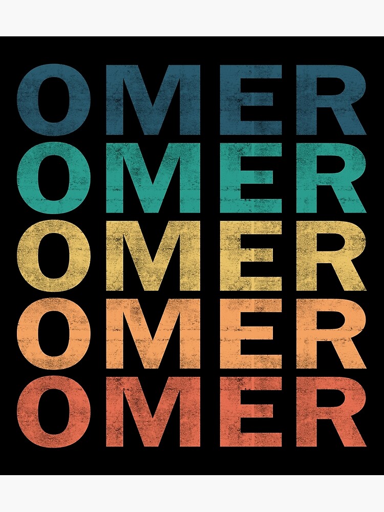 Póster «Camiseta con nombre de Omer - Camiseta de artículo de regalo ...