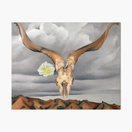 "Ram's Head, White Hollyhock Hills | Georgia O'Keeffe | " Art Board ...