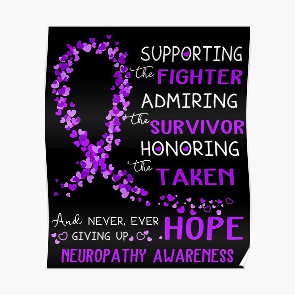 "Supporting Fighter Neuropathy Awareness" Poster for Sale by largellie ...