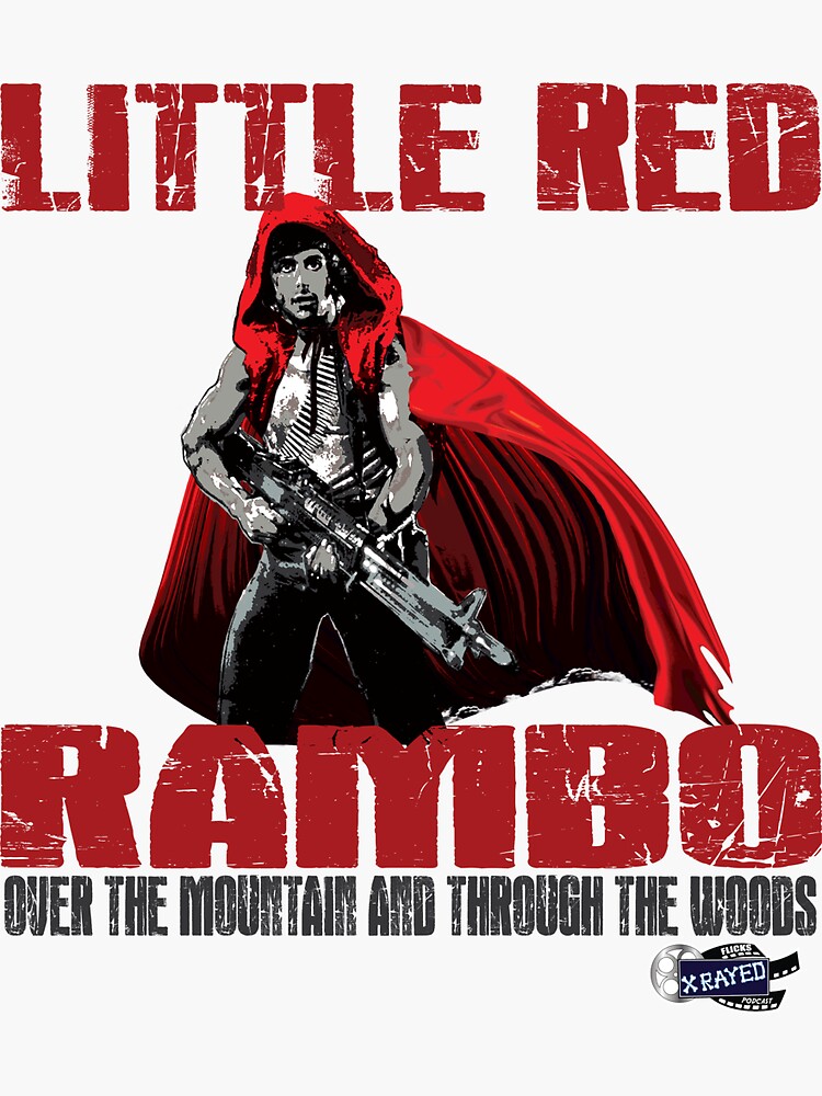 "Little Red Rambo" Sticker for Sale by FlicksXrayed | Redbubble