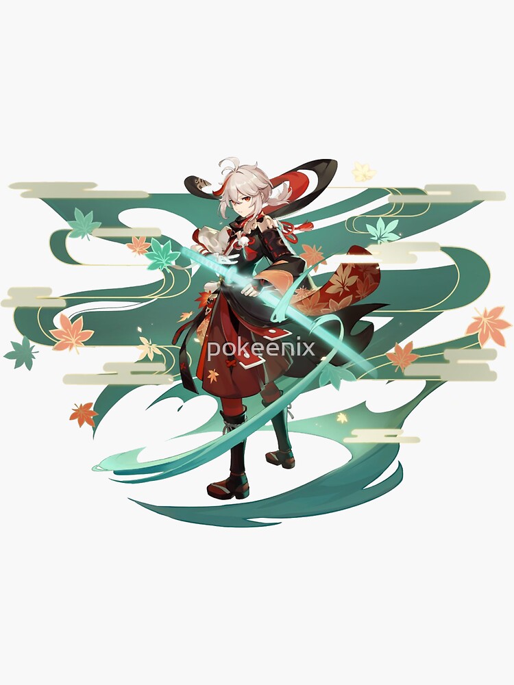 Genshin Impact Kazuha Sticker Sticker For Sale By Pokeenix Redbubble