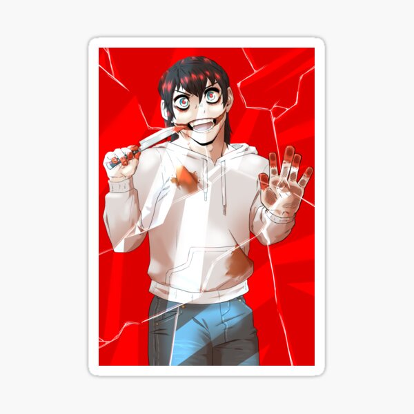"Jeff the Killer" Sticker for Sale by danimations99 | Redbubble