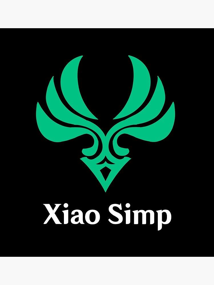 "Xiao Simp Genshin Impact" Poster von genshin-meme | Redbubble