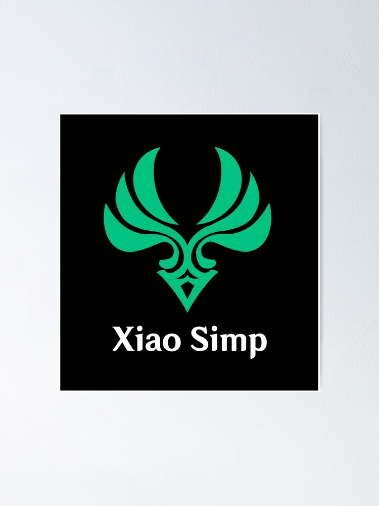 "Xiao Simp Genshin Impact" Poster von genshin-meme | Redbubble