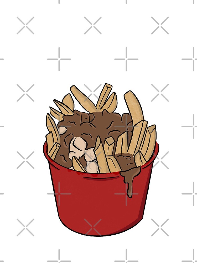 "Poutine cartoon" Photographic Print by willowsbunnies | Redbubble
