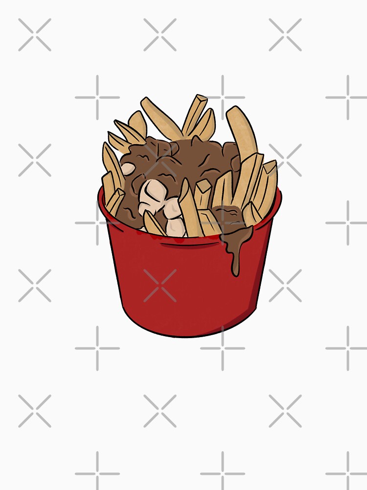 "Poutine cartoon" Essential T-Shirt for Sale by willowsbunnies | Redbubble