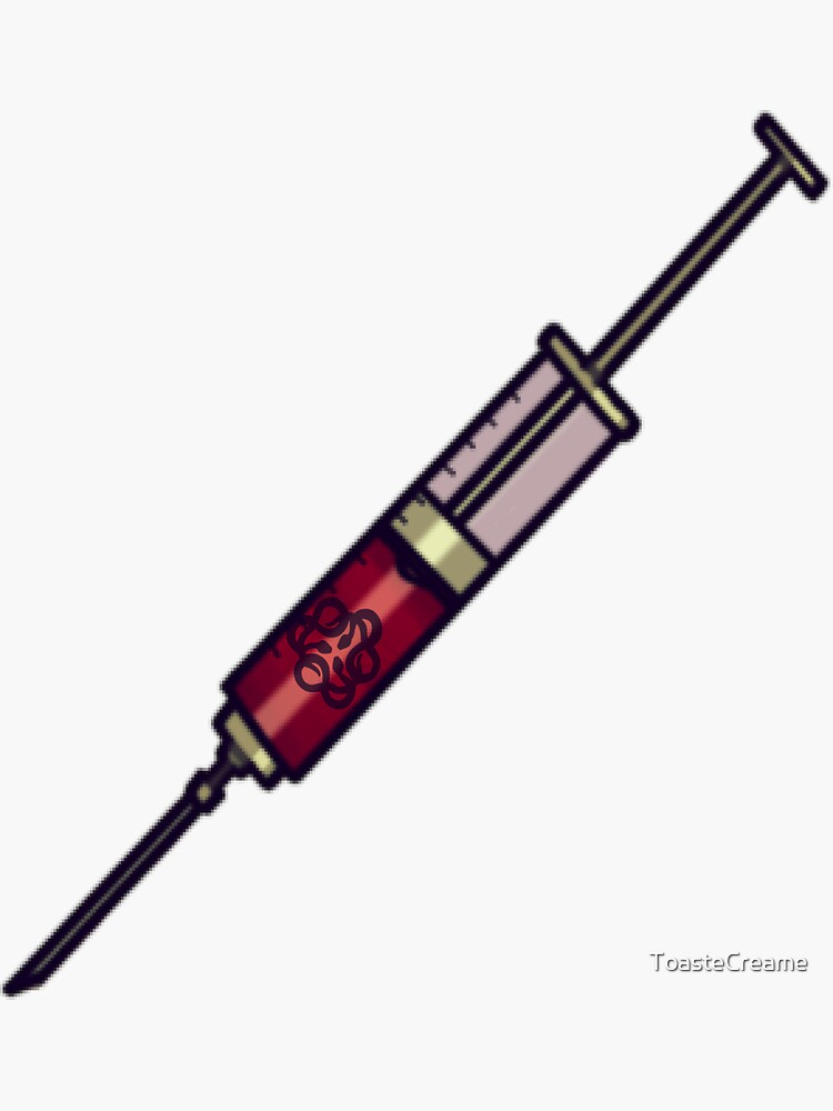 "Project 863: Syntec syringe" Sticker for Sale by ToasteCreame | Redbubble