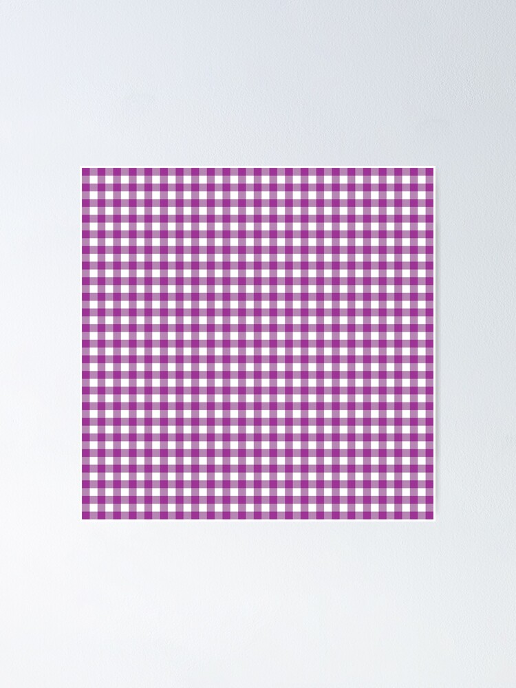 "Gingham Pattern Pink" Poster by knotte- | Redbubble