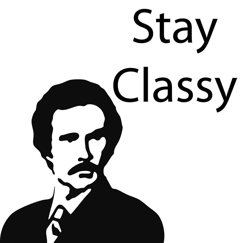 "Stay Classy Stencil" by WestsideDesigns | Redbubble