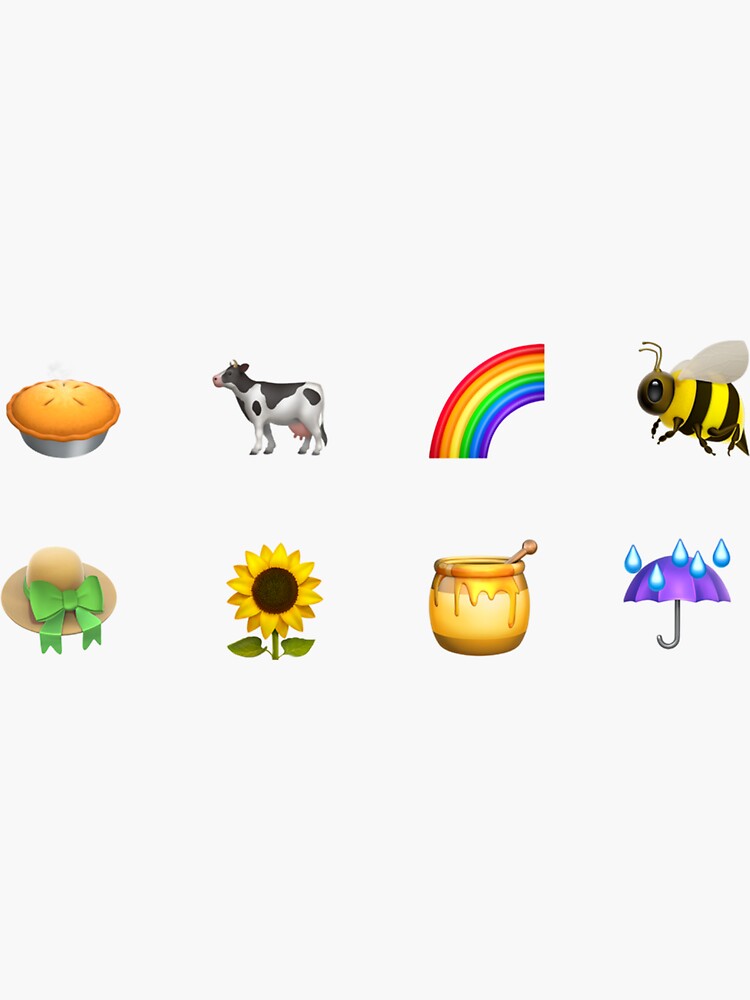 "Cottagecore emoji pack" Sticker for Sale by vaporeon777 | Redbubble