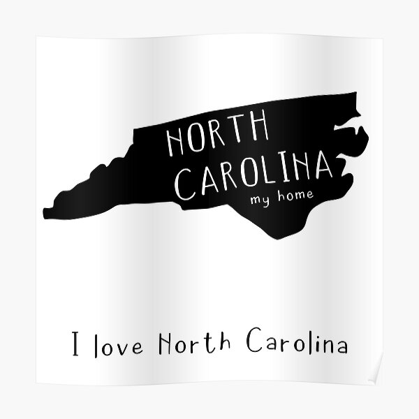 "North carolina state sticker pack" Poster for Sale by latteeeeeeee ...