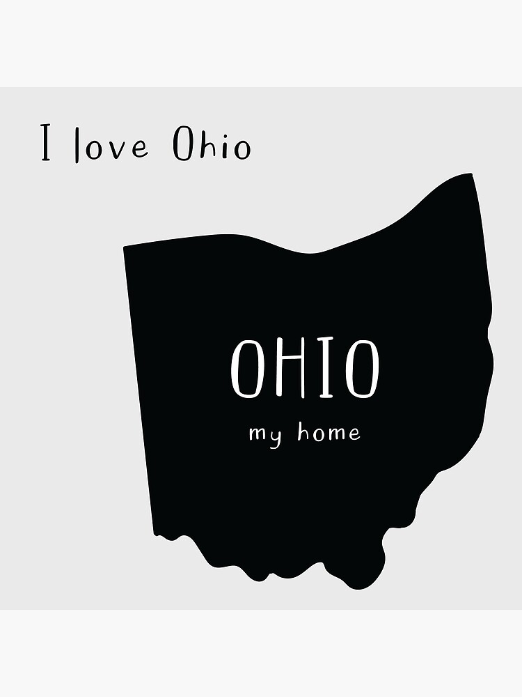 "Ohio state map sticker pack" Poster for Sale by latteeeeeeee | Redbubble