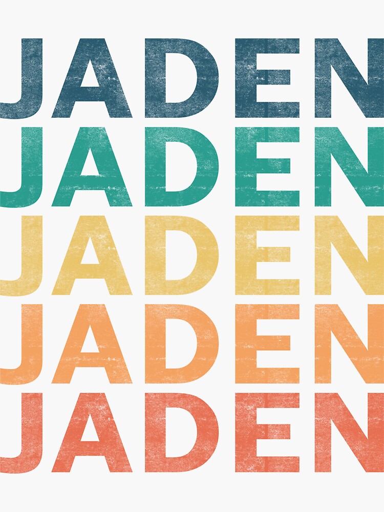 Pegatina «Camiseta con nombre de Jaden - Camiseta de artículo de regalo ...