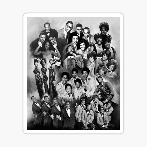 "The Best Of Motown 2" Sticker for Sale by CaryFitzmaurice | Redbubble