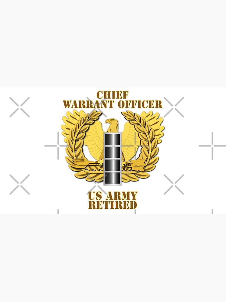 "Army - Emblem - Warrant Officer - CW4 - Retired" Cap for Sale by ...