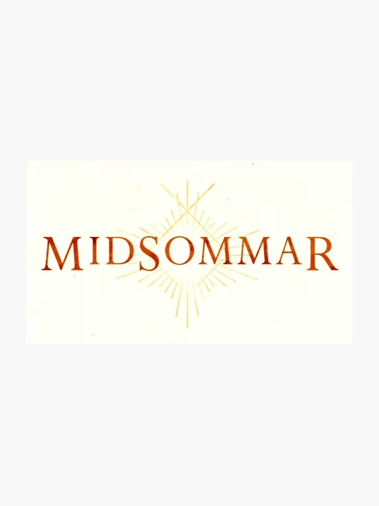 "MIDSOMMAR LOGO ARI ASTER MOVIE" Sticker for Sale by paigetyree13 ...