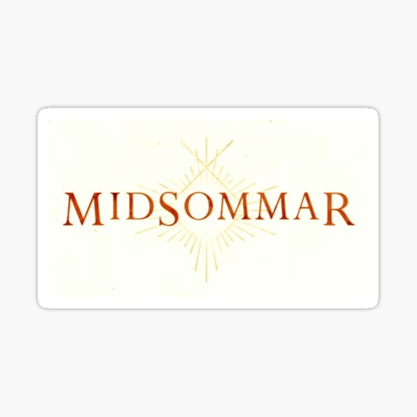 "MIDSOMMAR LOGO ARI ASTER MOVIE" Sticker for Sale by paigetyree13 ...