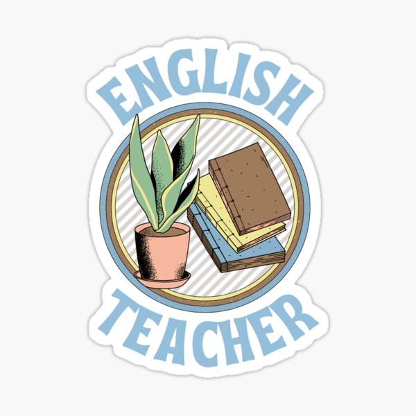 "English Teacher Sticker" Sticker by verrusog | Redbubble