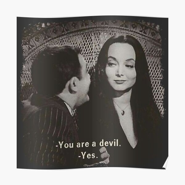 "Morticia addams" Poster by Mariano86 | Redbubble